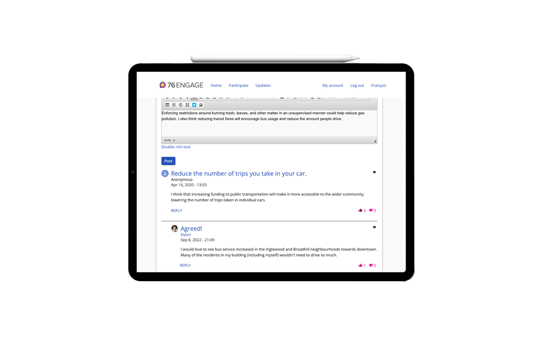 ipad small - 76engage